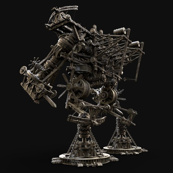 MECH GIANT ROBOT SIEGE ENGINE 기계 전쟁 건설 메카 3D 모델 - TurboSquid 1868265