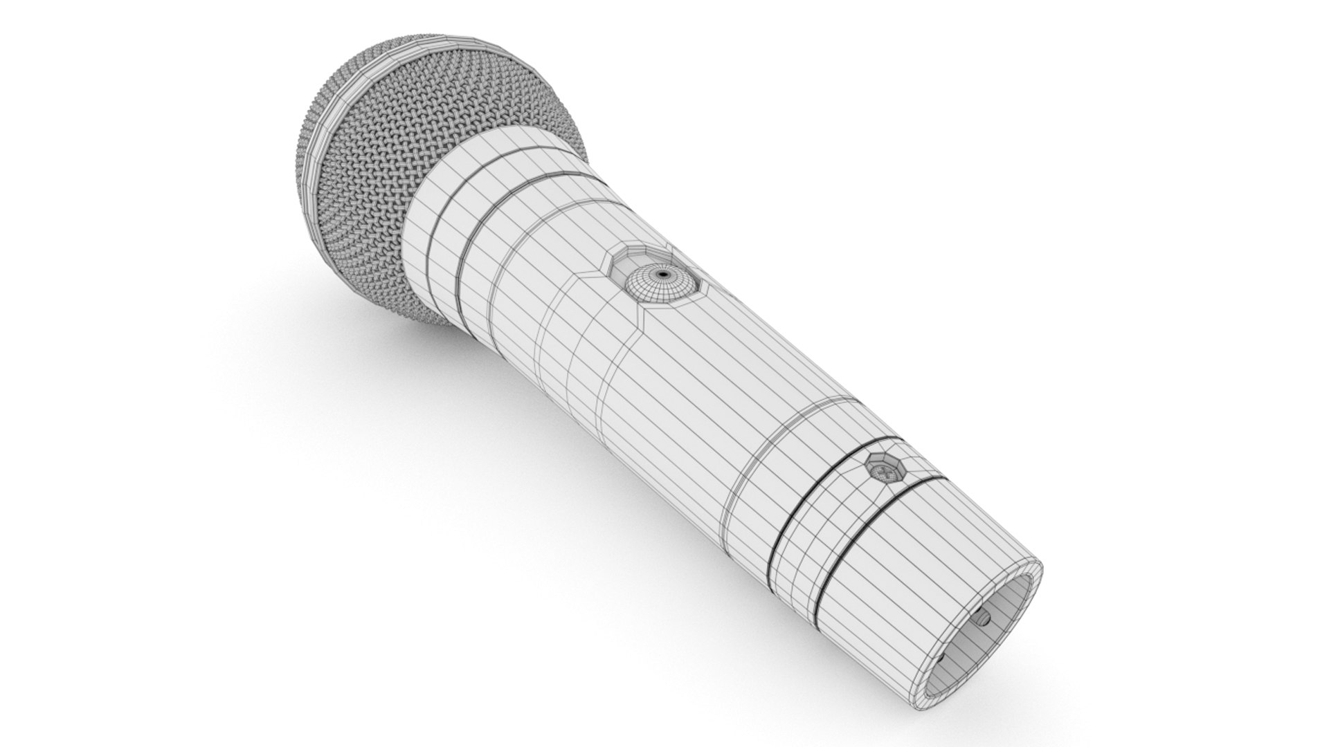 3D Model Microphone Blender V-multi - TurboSquid 1440532