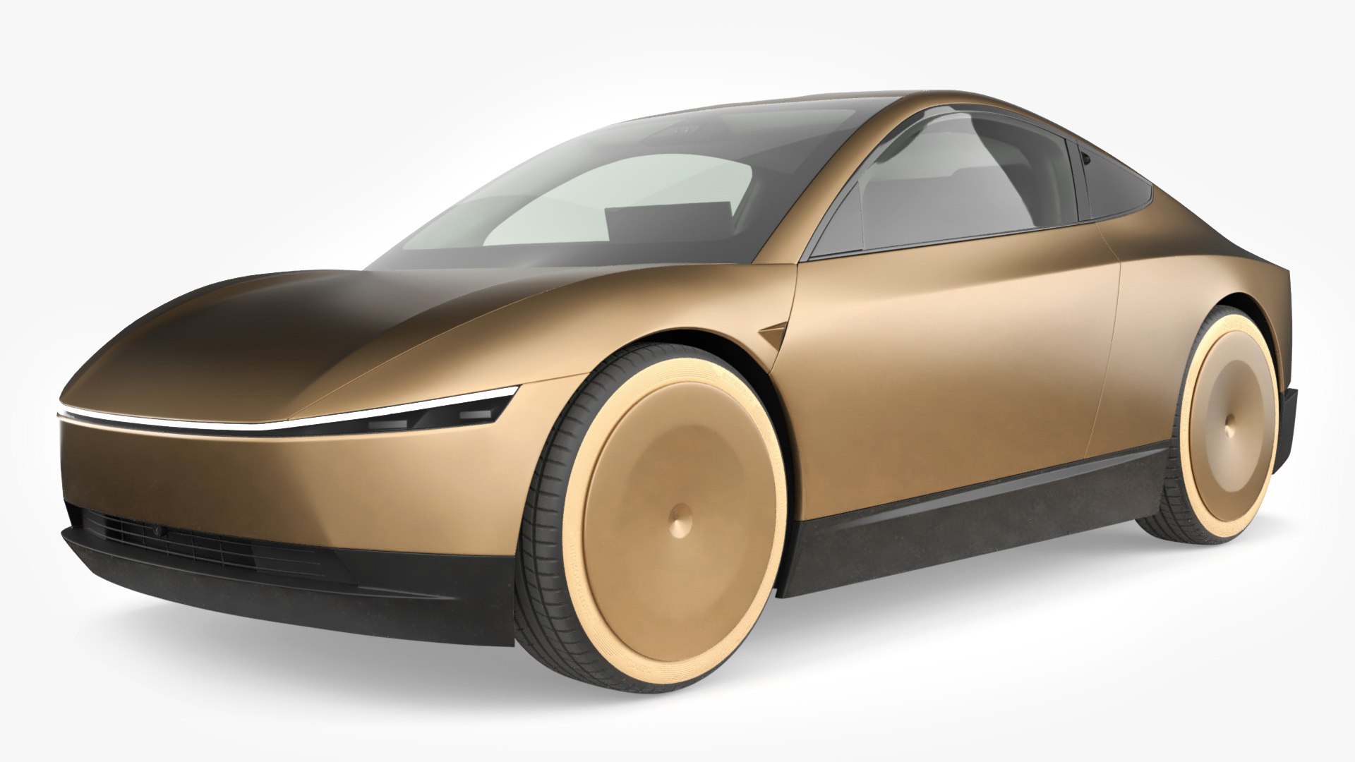 3D Tesla Cybercab Robotaxi Simplified Model - TurboSquid 2322870