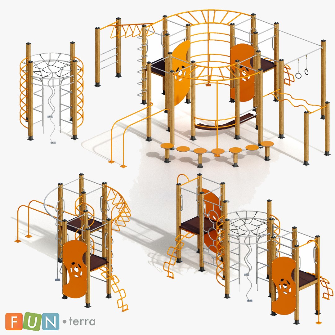 Children Playground Sports Ground Model - TurboSquid 2035257