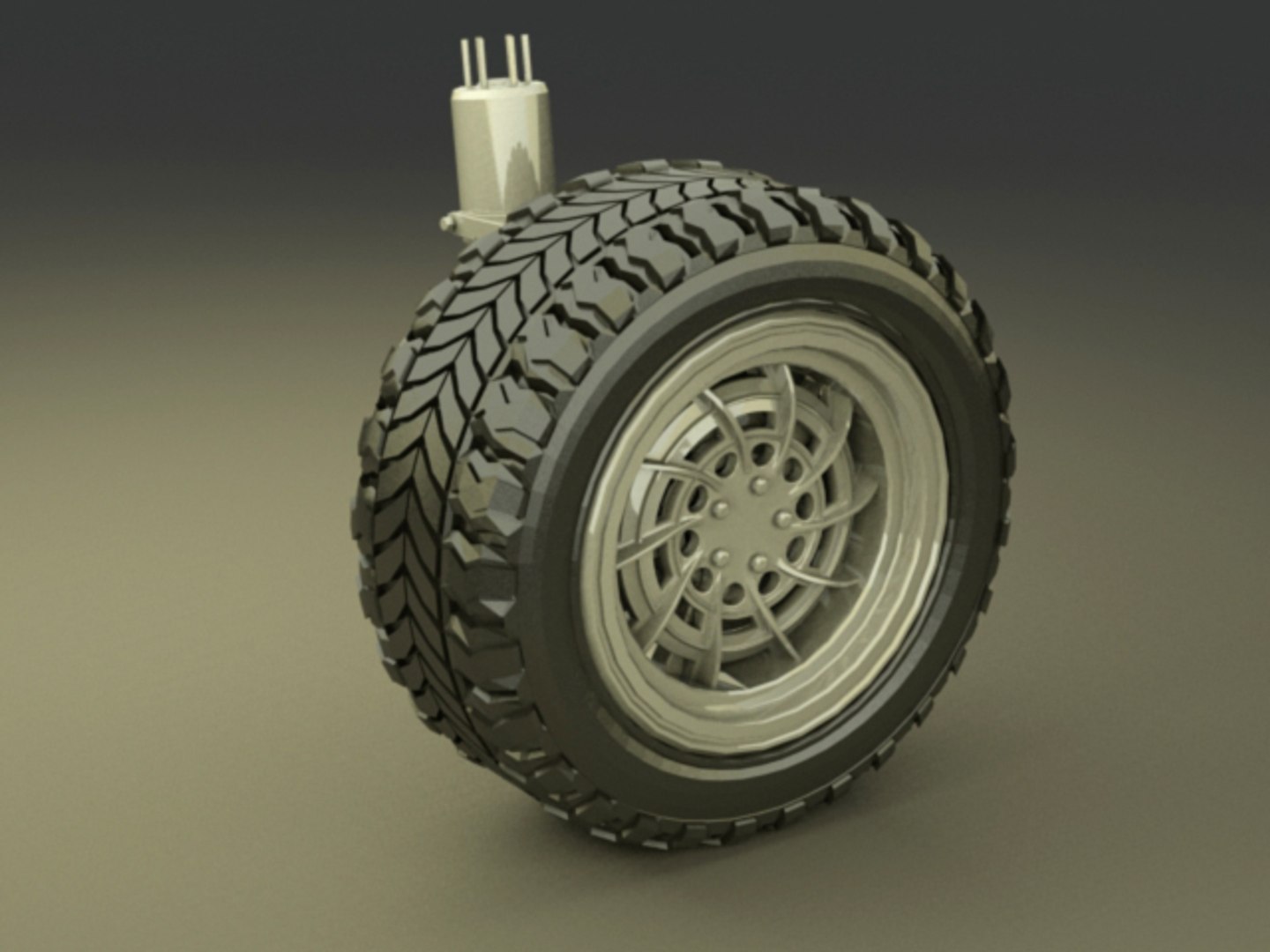 3ds Max Car Wheel Engine