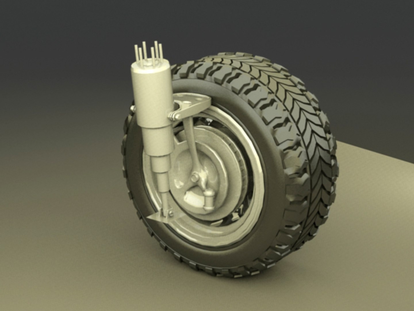 3ds Max Car Wheel Engine