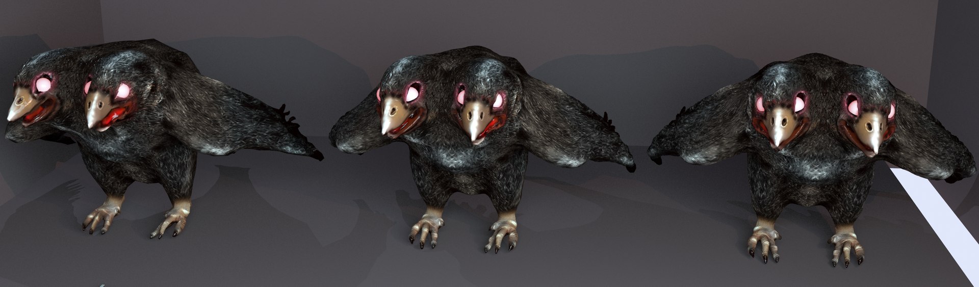 3D Mutant Bird Head - TurboSquid 1683797