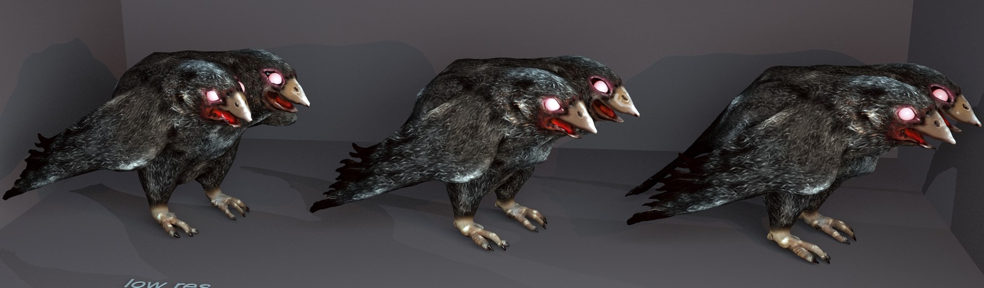 3D Mutant Bird Head - TurboSquid 1683797