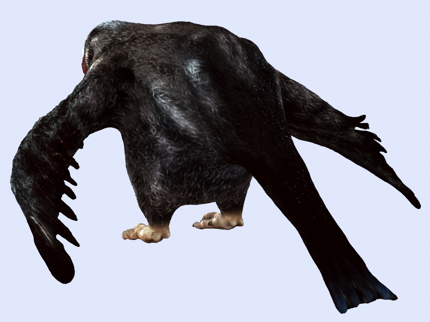3D Mutant Bird Head - TurboSquid 1683797