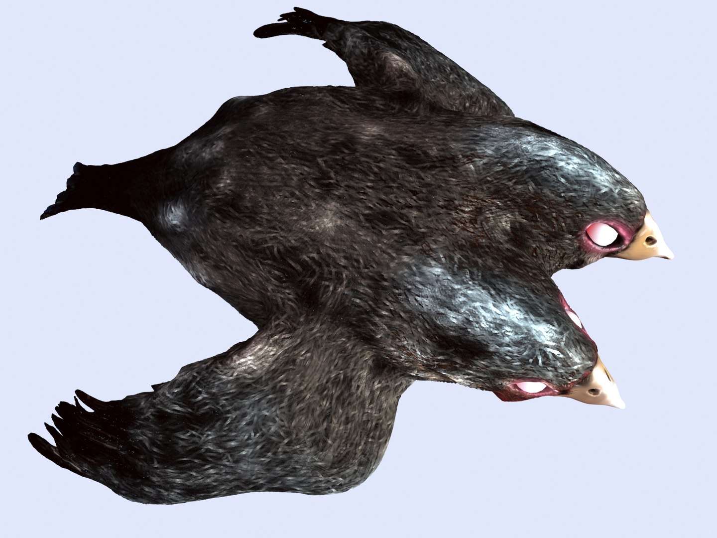 3D Mutant Bird Head - TurboSquid 1683797