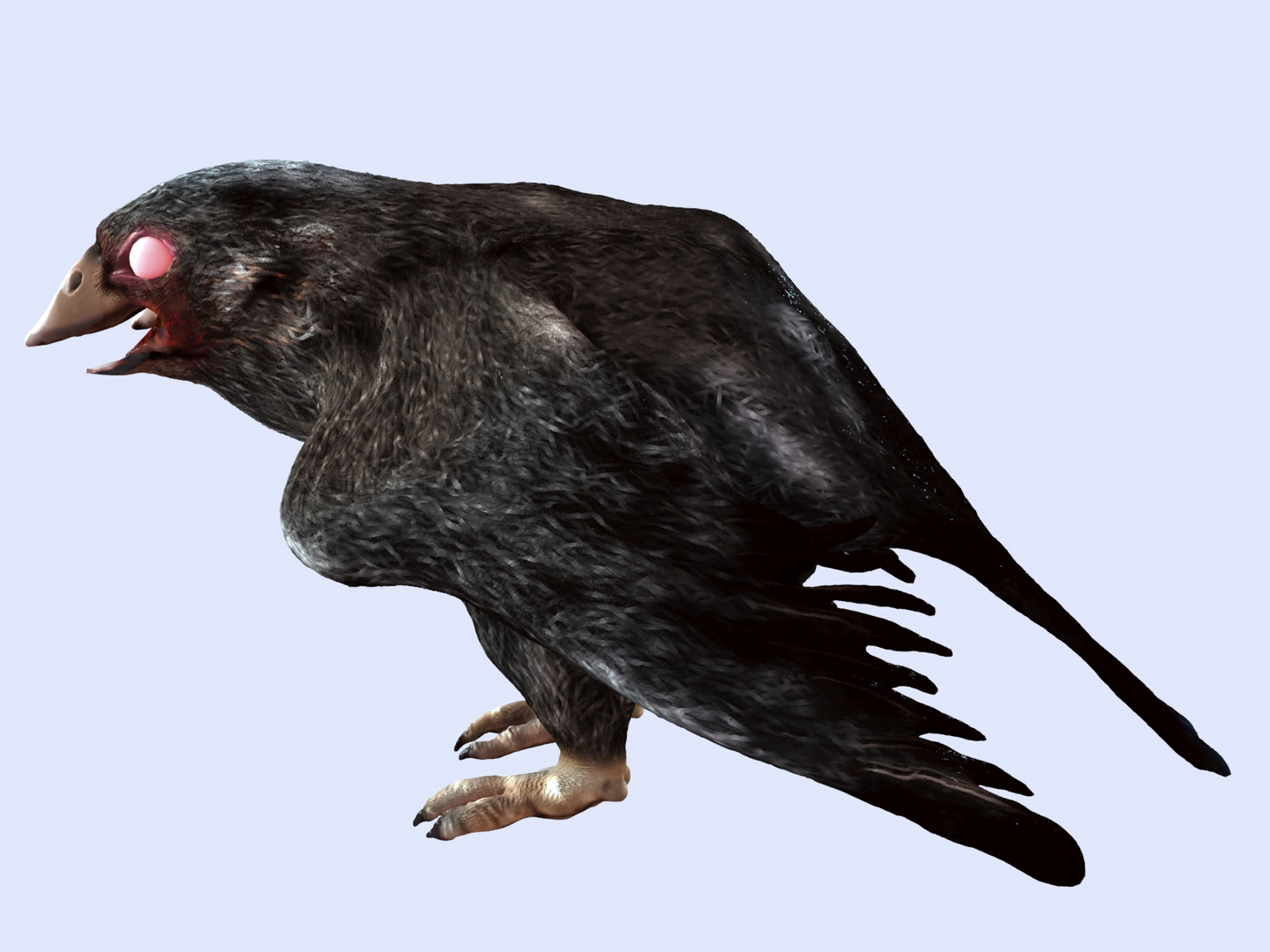 3D mutant bird head - TurboSquid 1683797