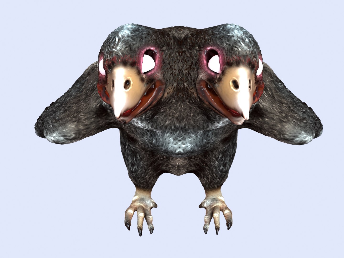 3D Mutant Bird Head - TurboSquid 1683797