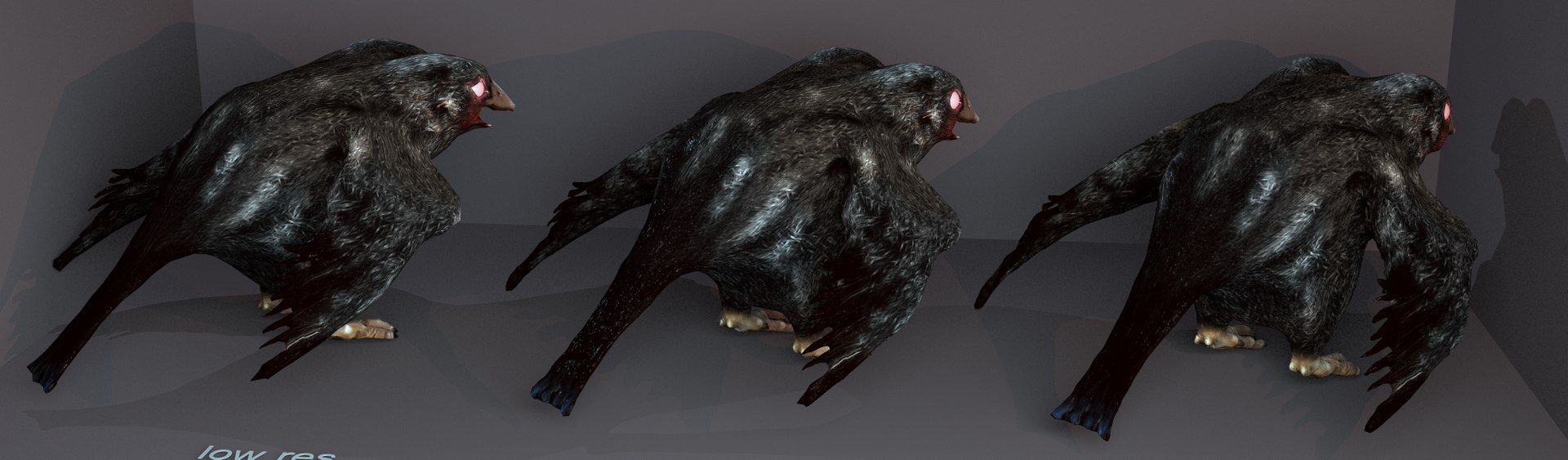 3D Mutant Bird Head - TurboSquid 1683797