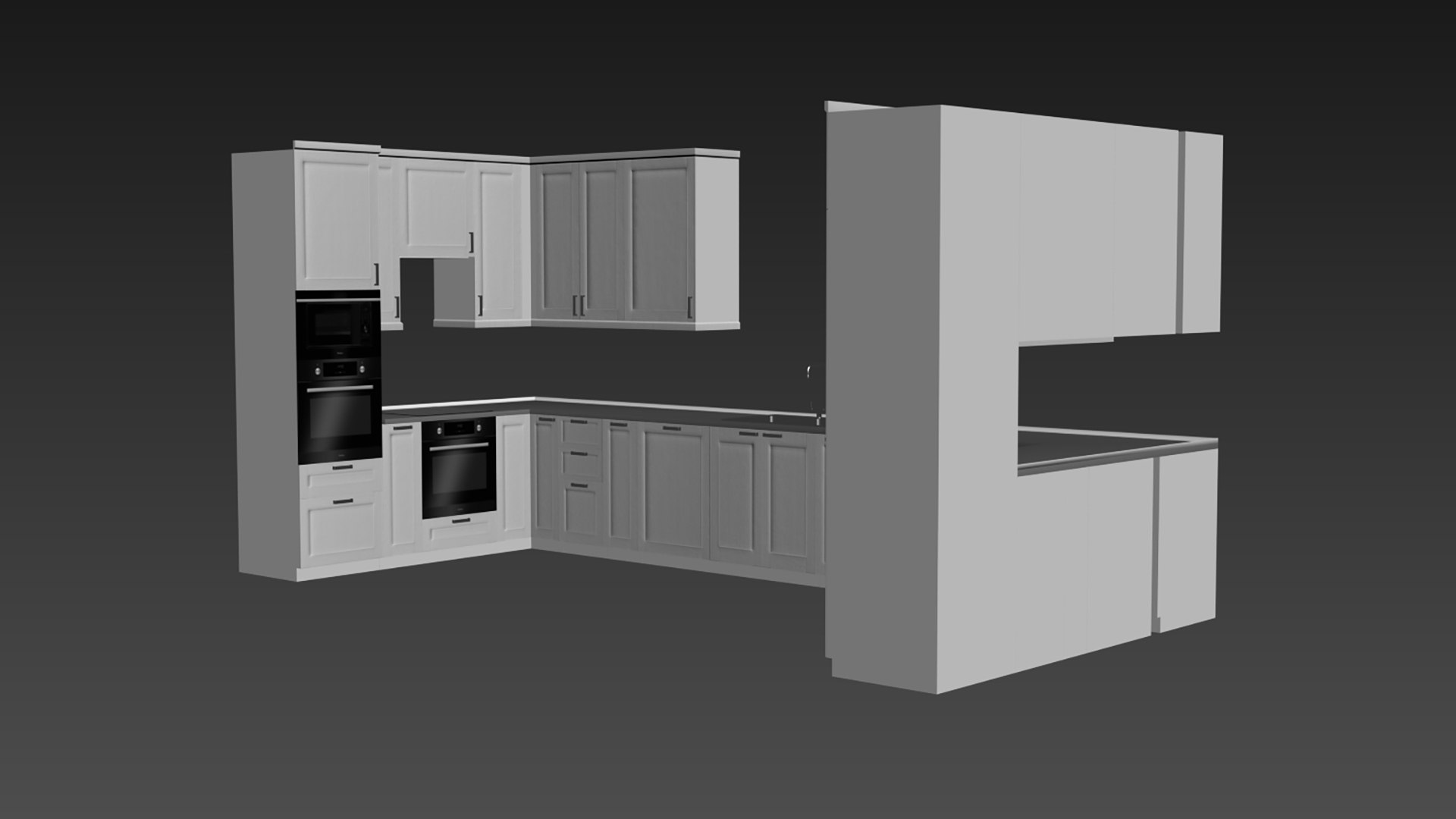 3D Kitchen Set Model - TurboSquid 2160702