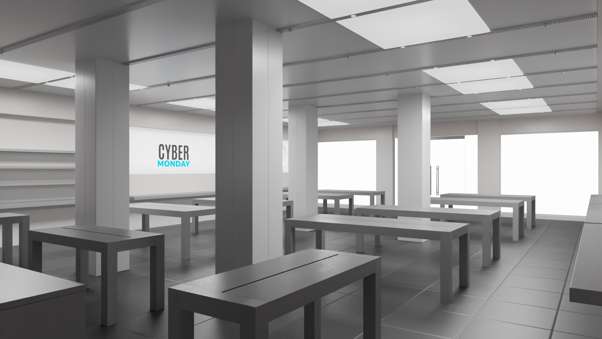Electronic Store Interior 3D - TurboSquid 2413159