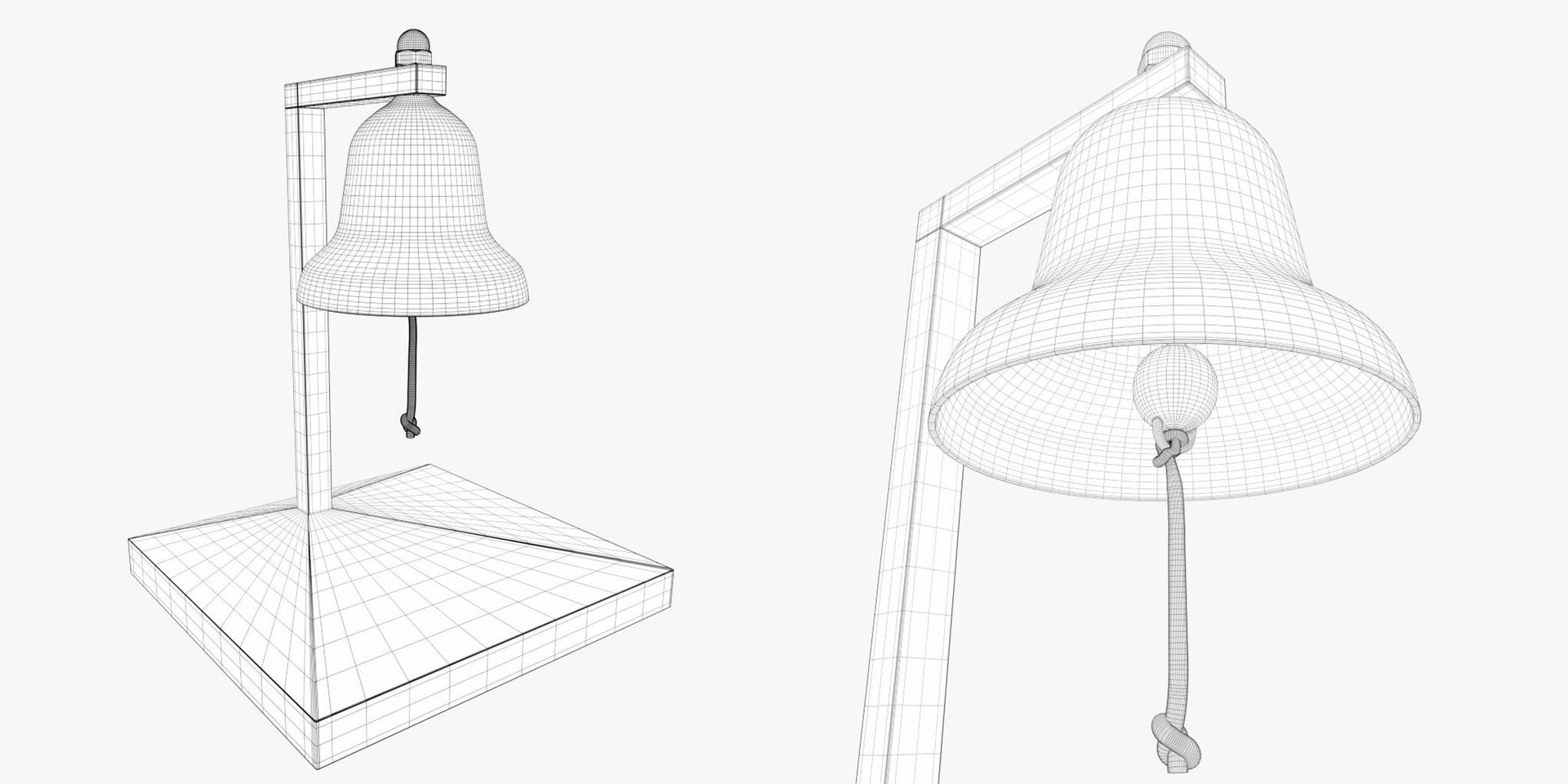 3D Model Table Boxing Bell - TurboSquid 1570049