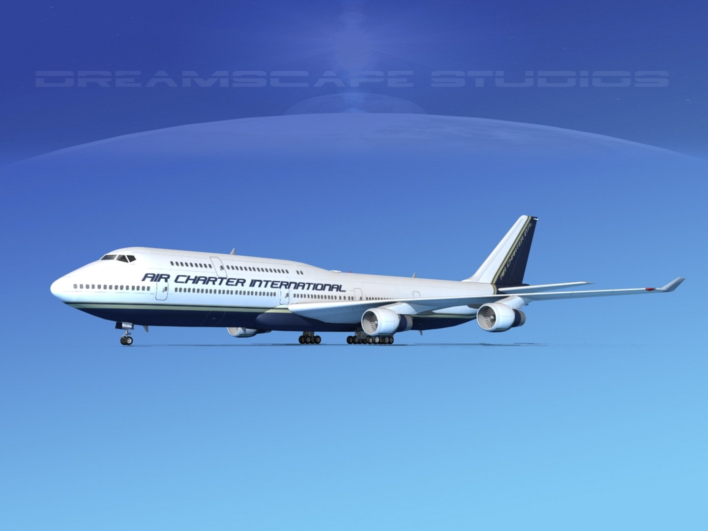 3d Model Boeing 747 747-8 747-8i