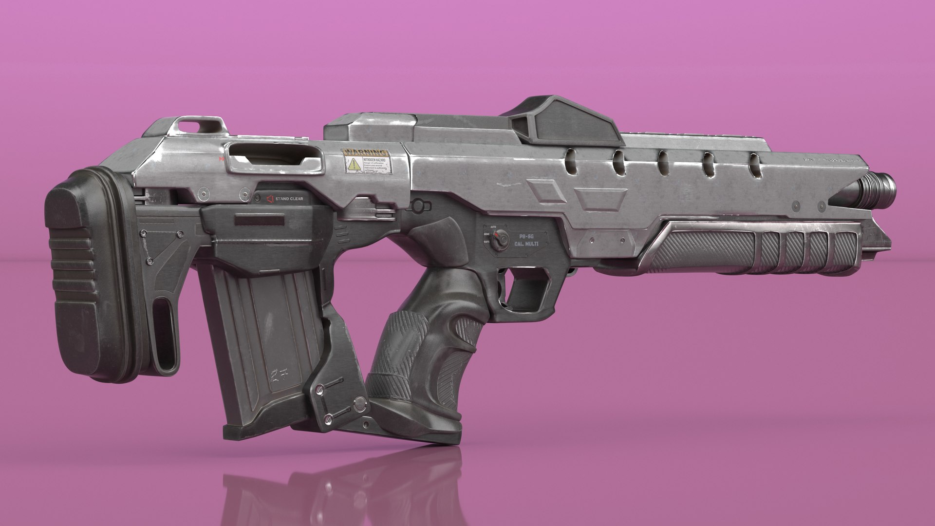 Sci-Fi Weapon 3D Model - TurboSquid 2158216