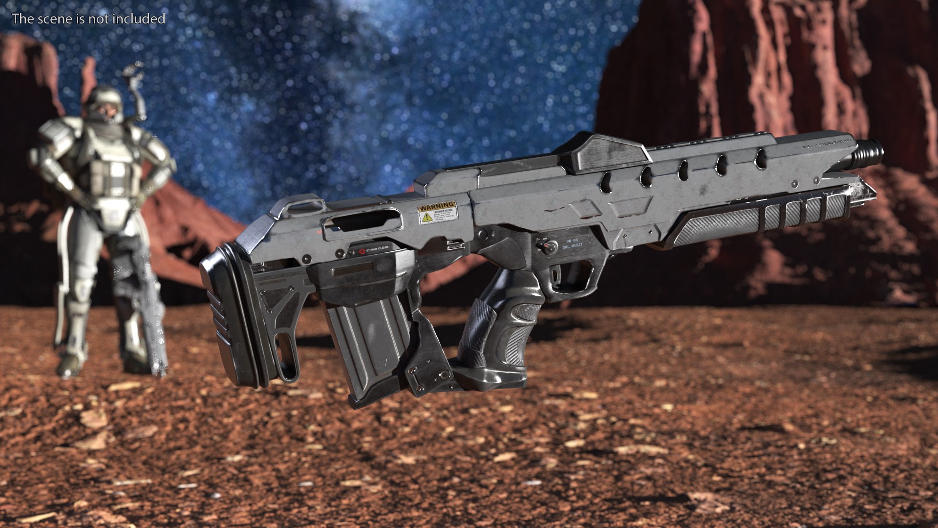 Sci-Fi Weapon 3D Model - TurboSquid 2158216
