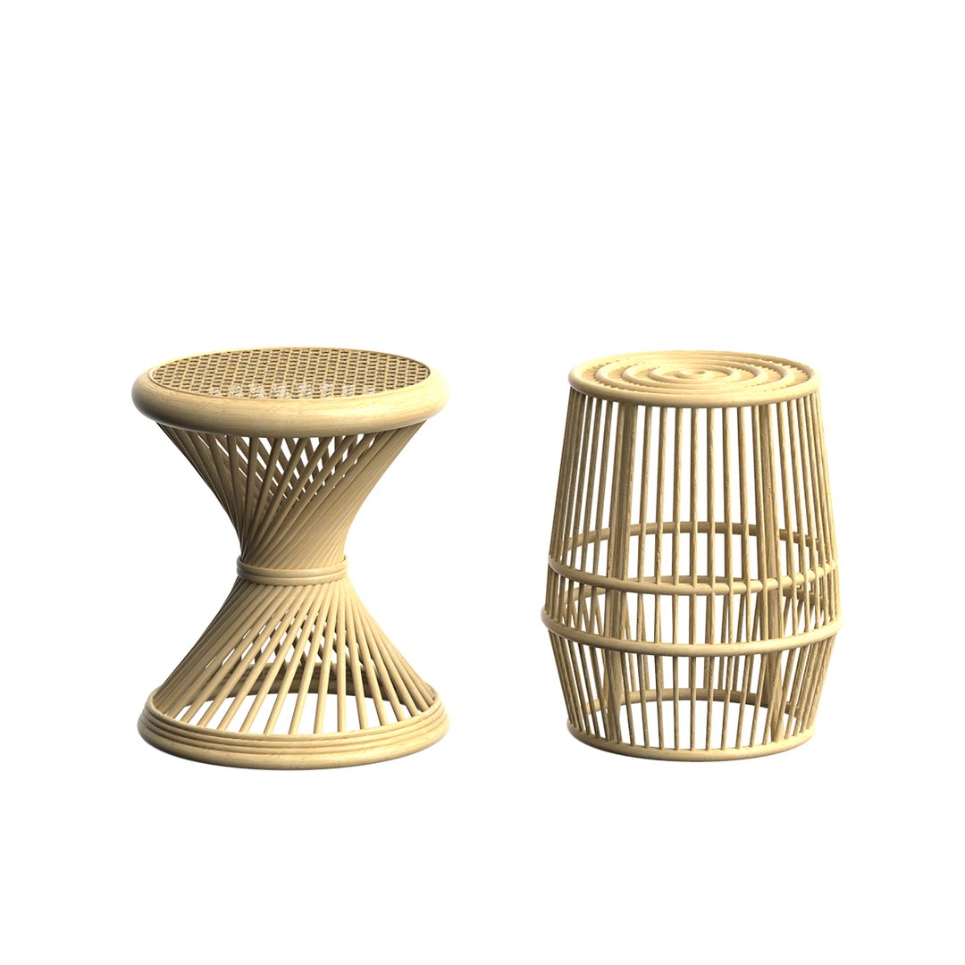DUO CANE STOOL 3D Model - TurboSquid 1916294