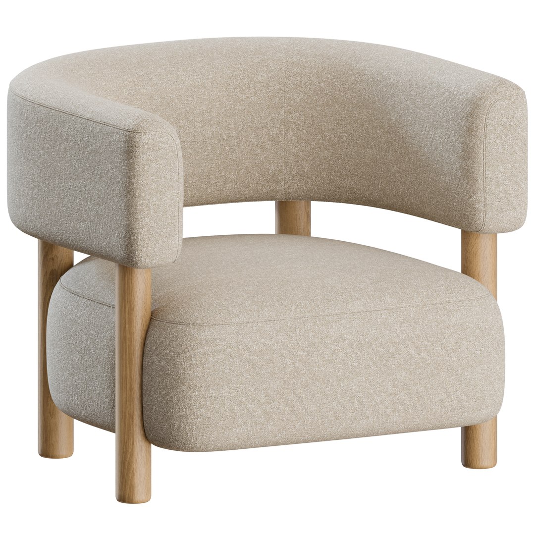 N-S03 Armchair By Karimoku-Casestudy 3D - TurboSquid 2087105