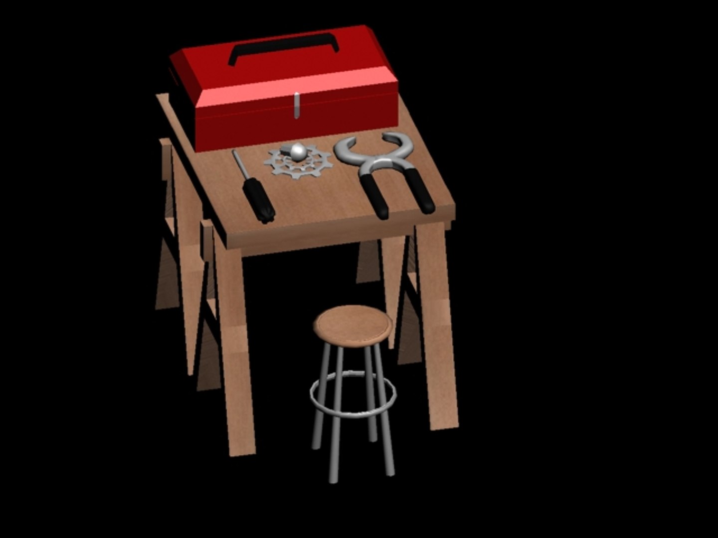 3d Work Bench Model