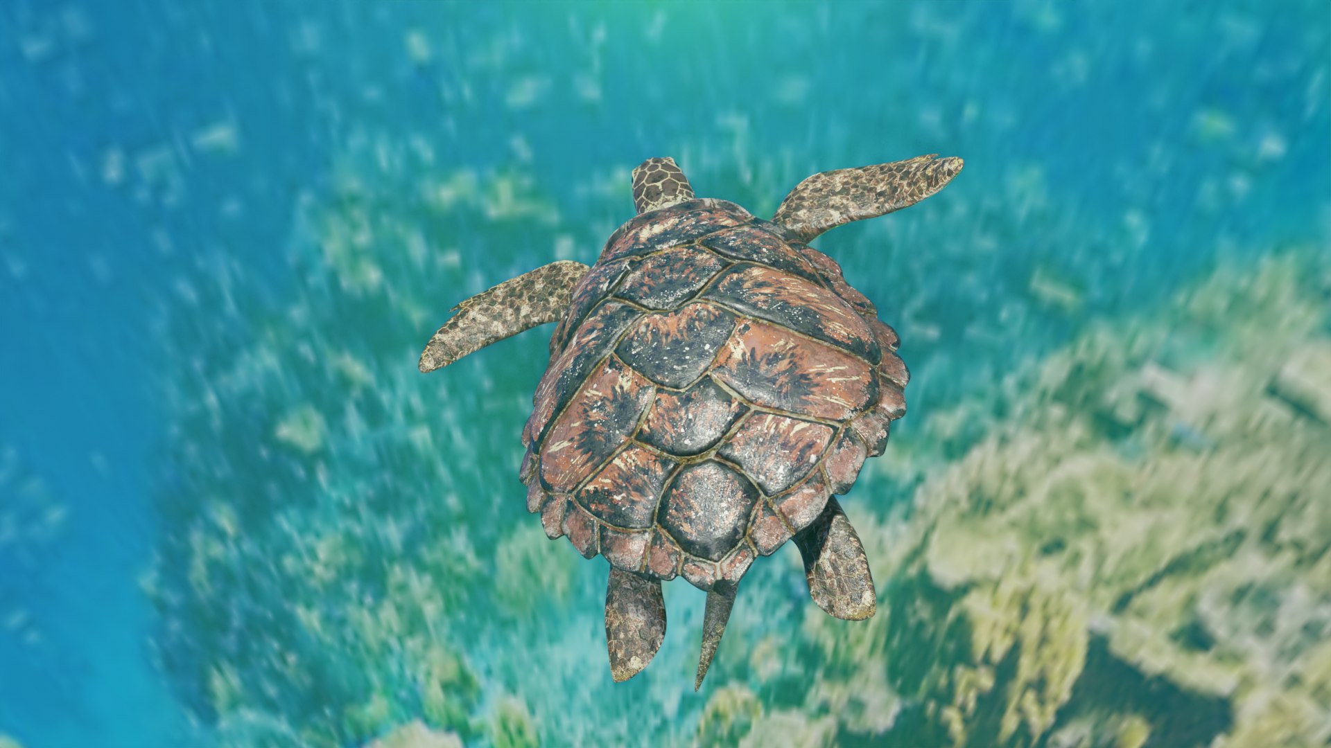 3D Sea Turtle Animated Model - TurboSquid 1944537