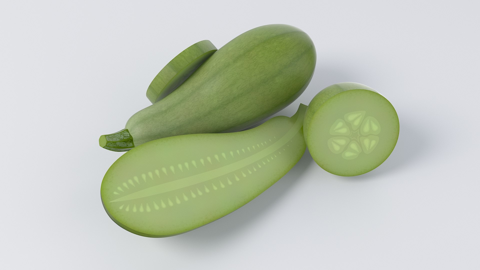 3D Cartoon Squash - TurboSquid 2077816