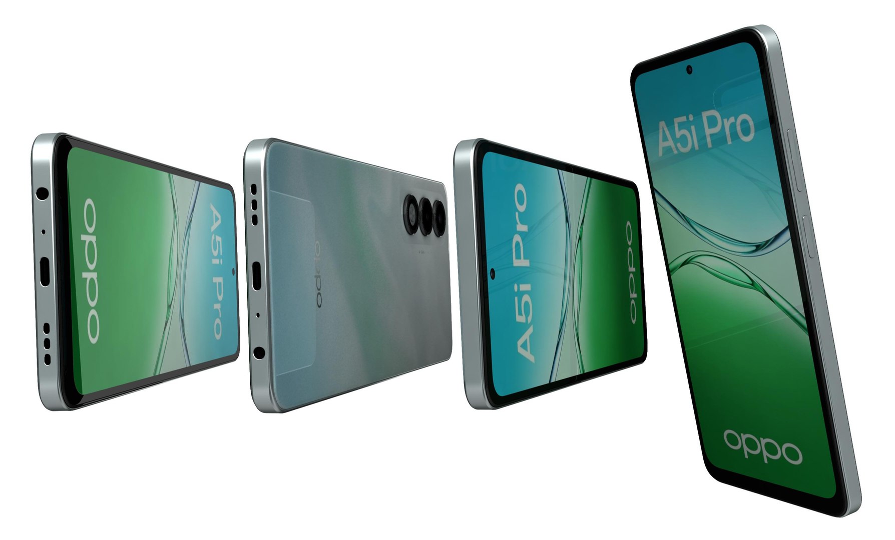 3D OPPO A5i Pro 5G Breeze Blue - TurboSquid 2457417