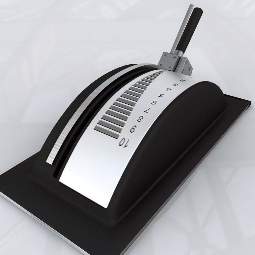 3d model maneuvering handle engine