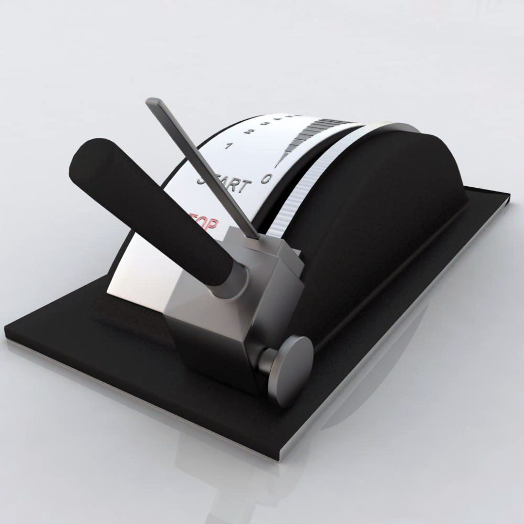 3d model maneuvering handle engine