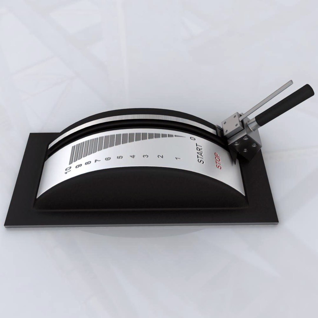 3d model maneuvering handle engine