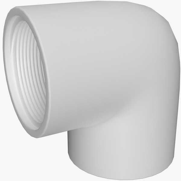 modelo 3d PVC Elbow 90 Female - TurboSquid 2093841