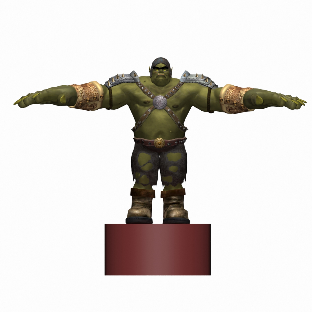 Orc Miner Grogmar 3d Ma
