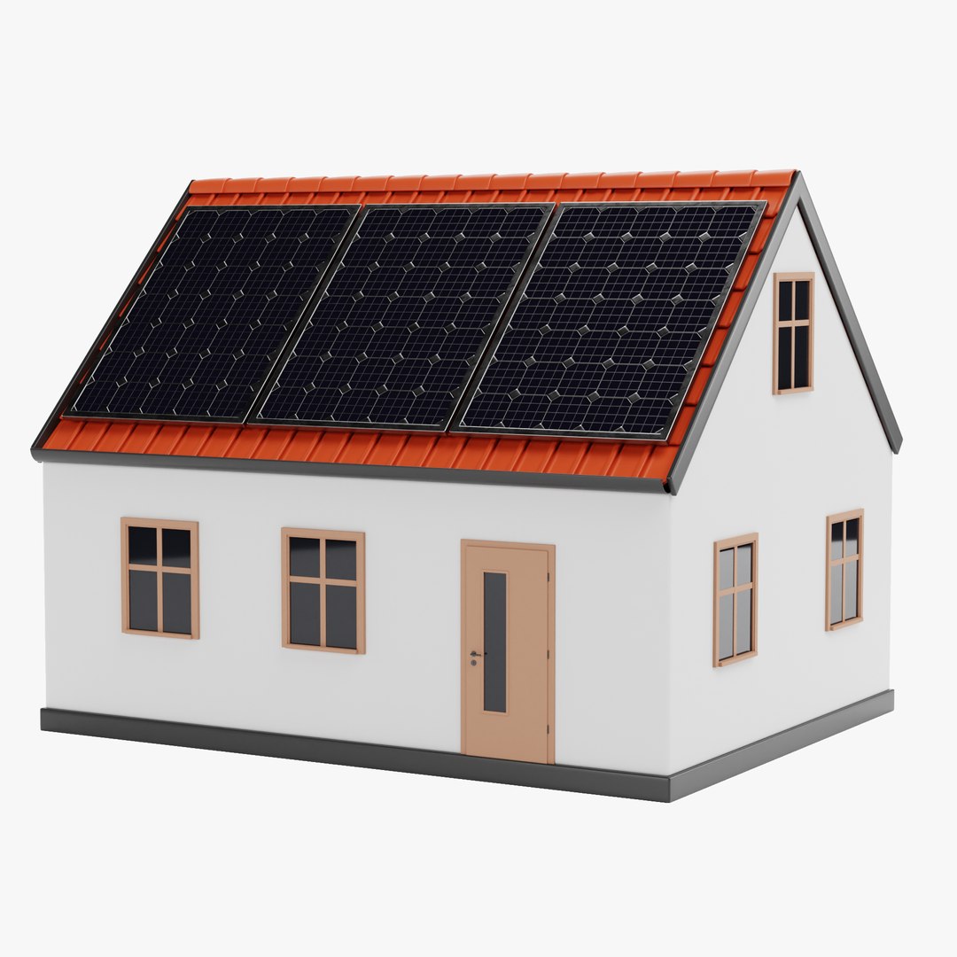 3D Solar House 1 - TurboSquid 1916837