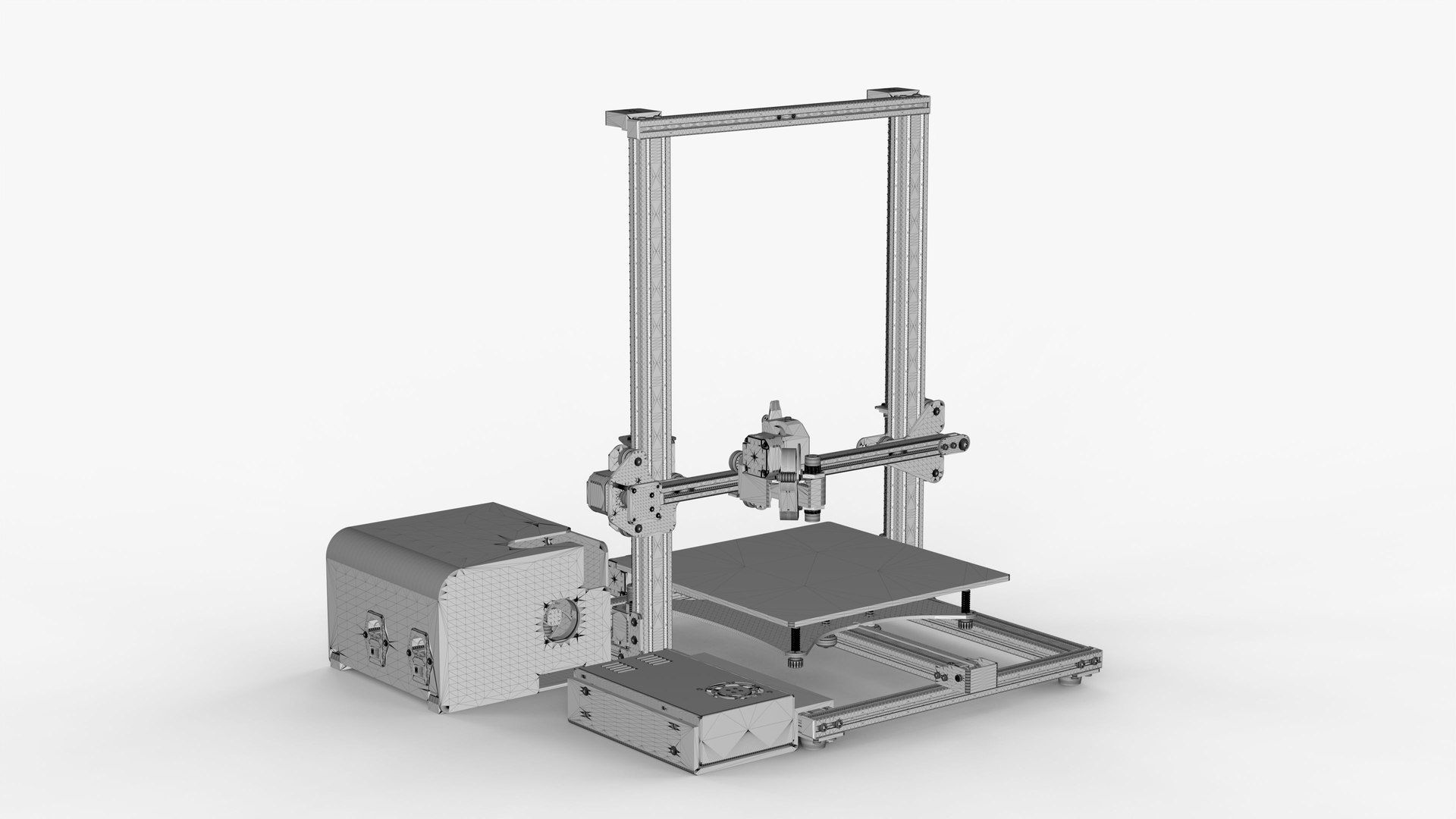 3D 3D Printer Basic Structure - TurboSquid 1956963