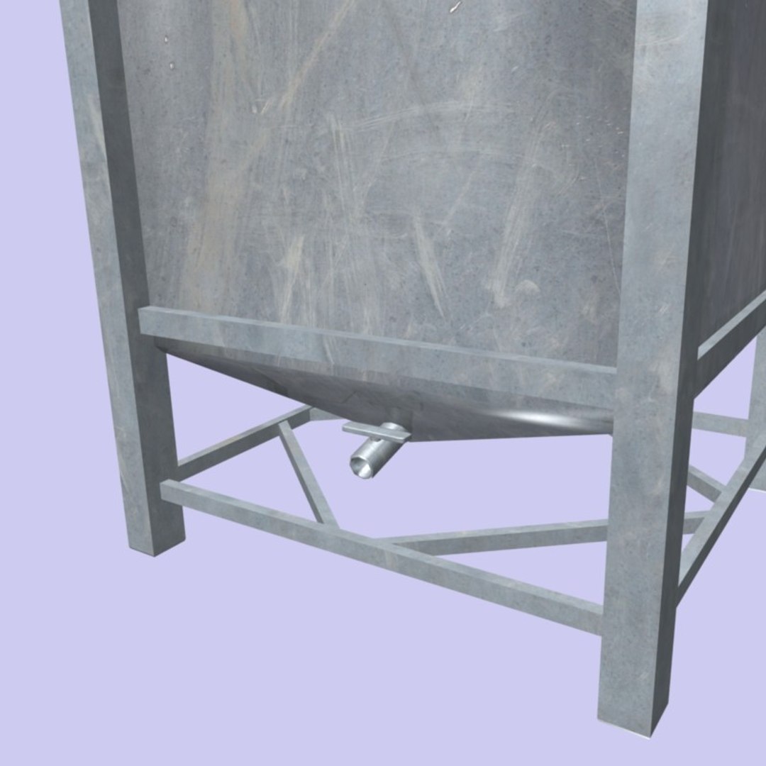 Inox Container 3d Model