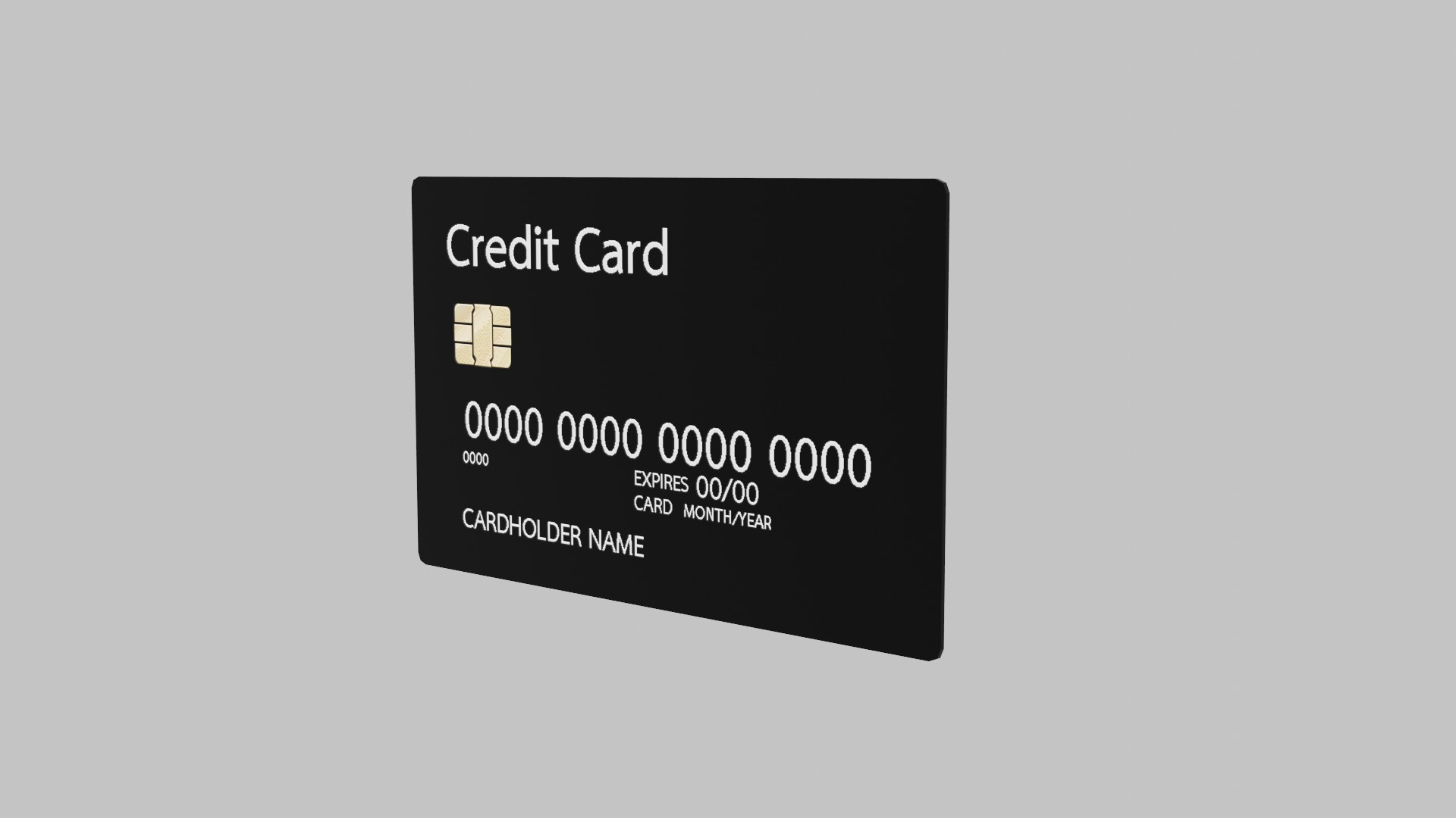 3D Credit Card Illustration - TurboSquid 1889094