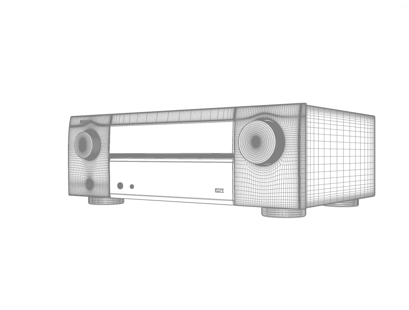 Denon Amplifier 3D - TurboSquid 1914859