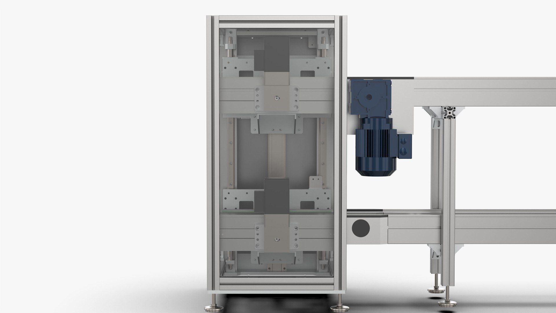 3D Double Speed Chain Line With Elevator - TurboSquid 2035263