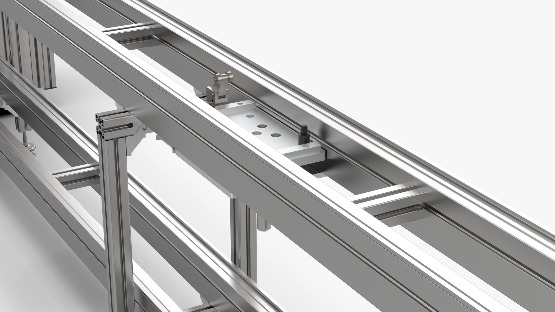3D Double Speed Chain Line With Elevator - TurboSquid 2035263