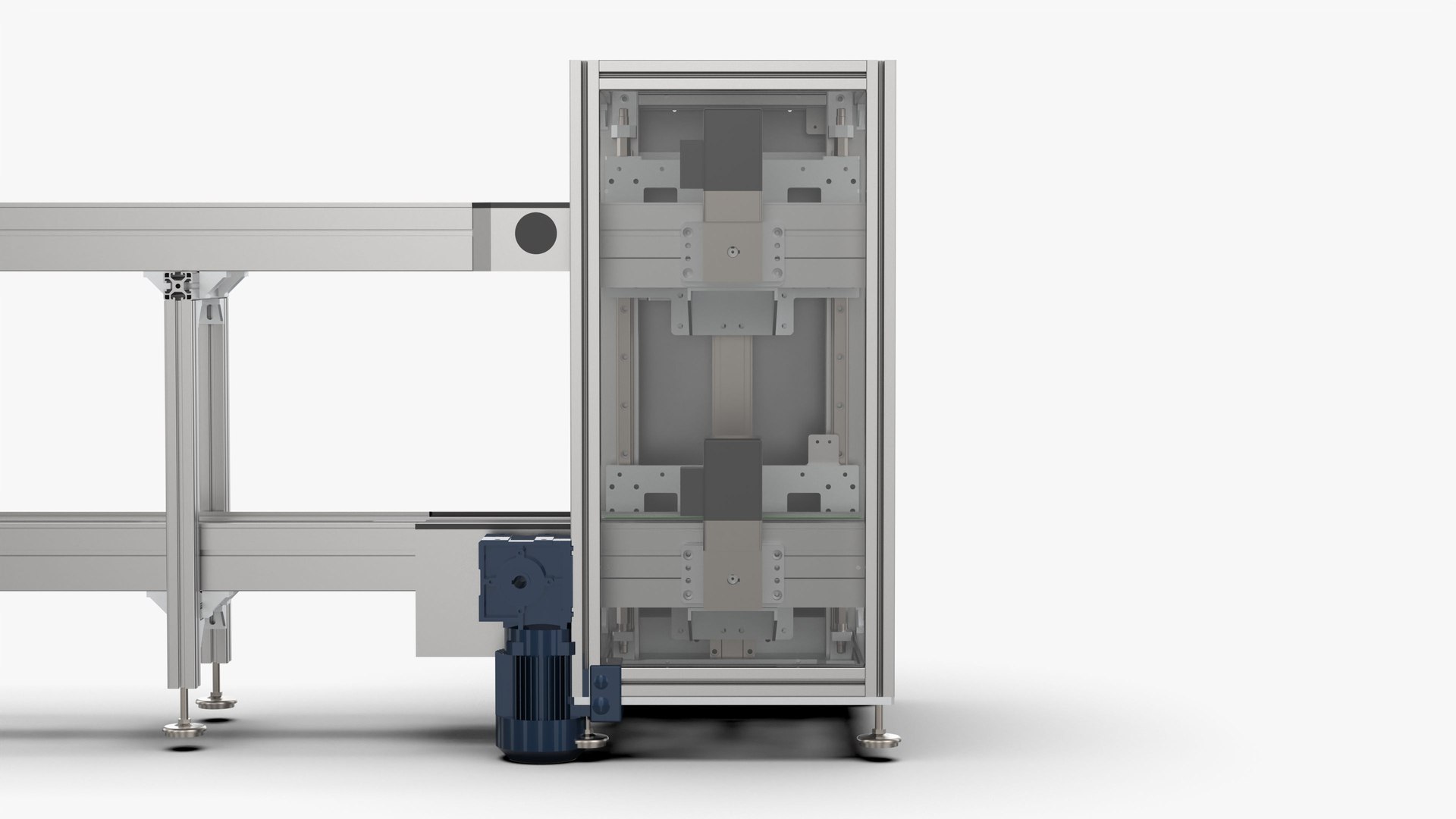 3D Double Speed Chain Line With Elevator - TurboSquid 2035263