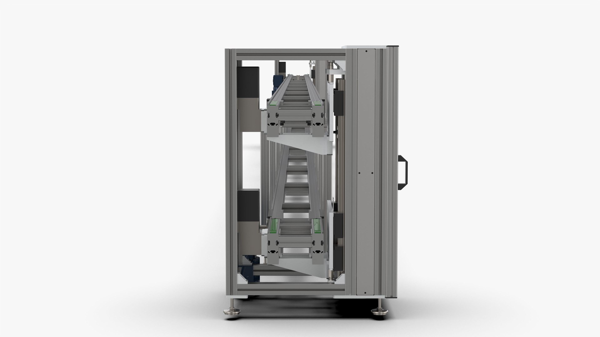3D Double Speed Chain Line With Elevator - TurboSquid 2035263