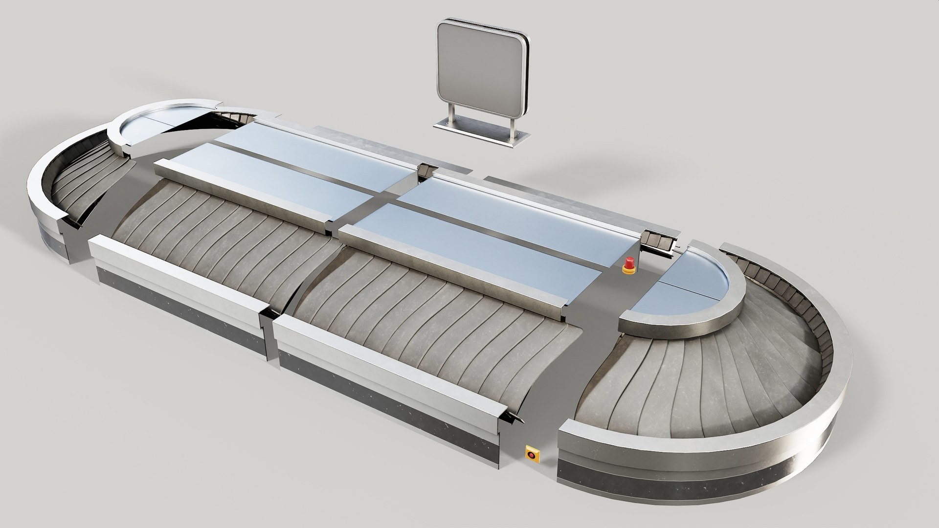 Airport Baggage Carousel - PBR Game Ready Model - TurboSquid 2134765