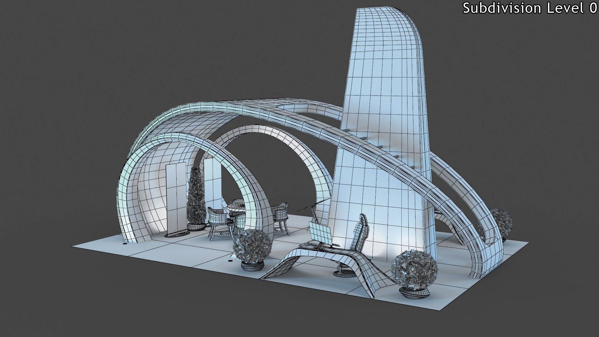 3D Exhibition Stand Model - TurboSquid 2047840