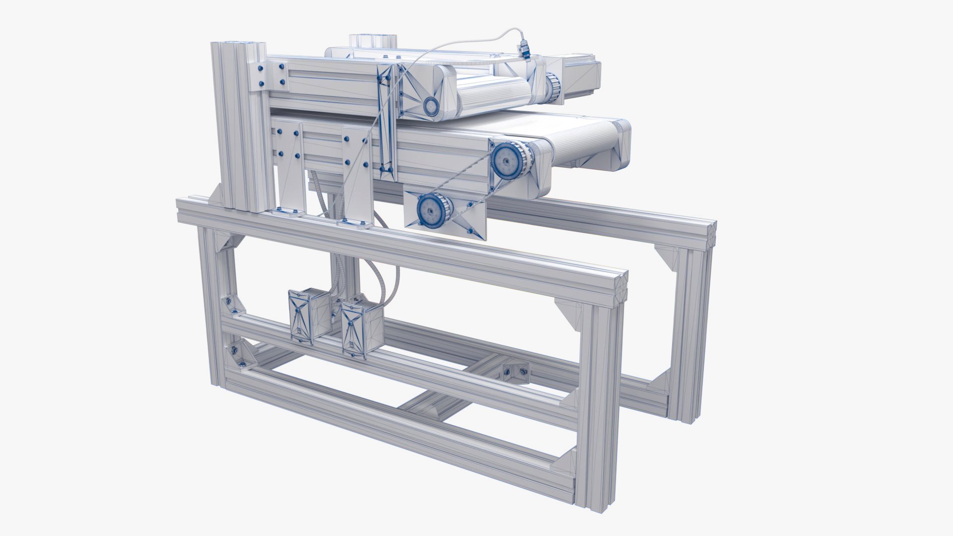 Double Conveyor 3D Model - TurboSquid 2311537