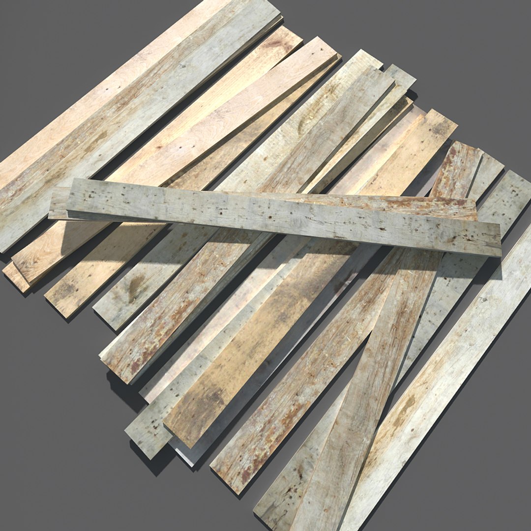 3d Model Wood Planks