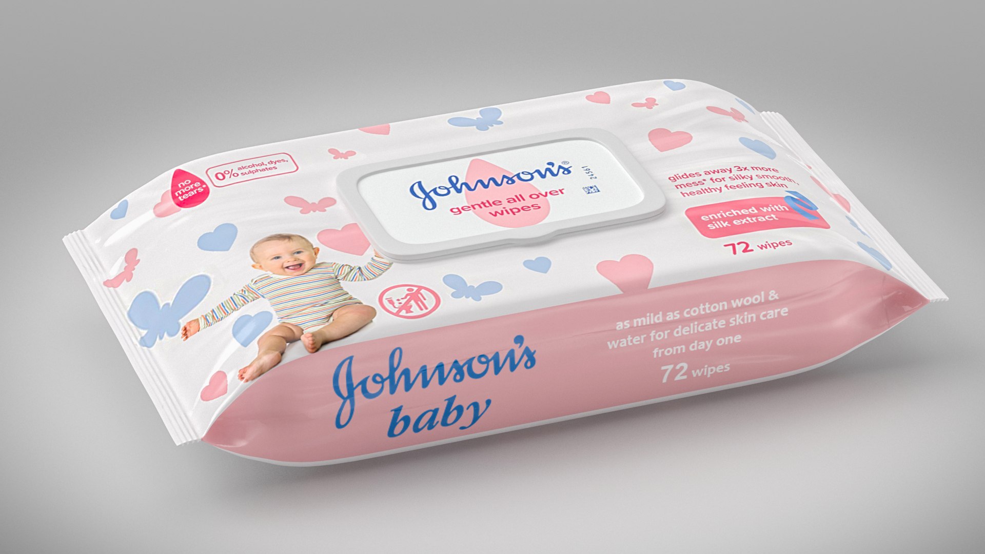 3D Johnsons Wet Wipes Model - TurboSquid 1684041