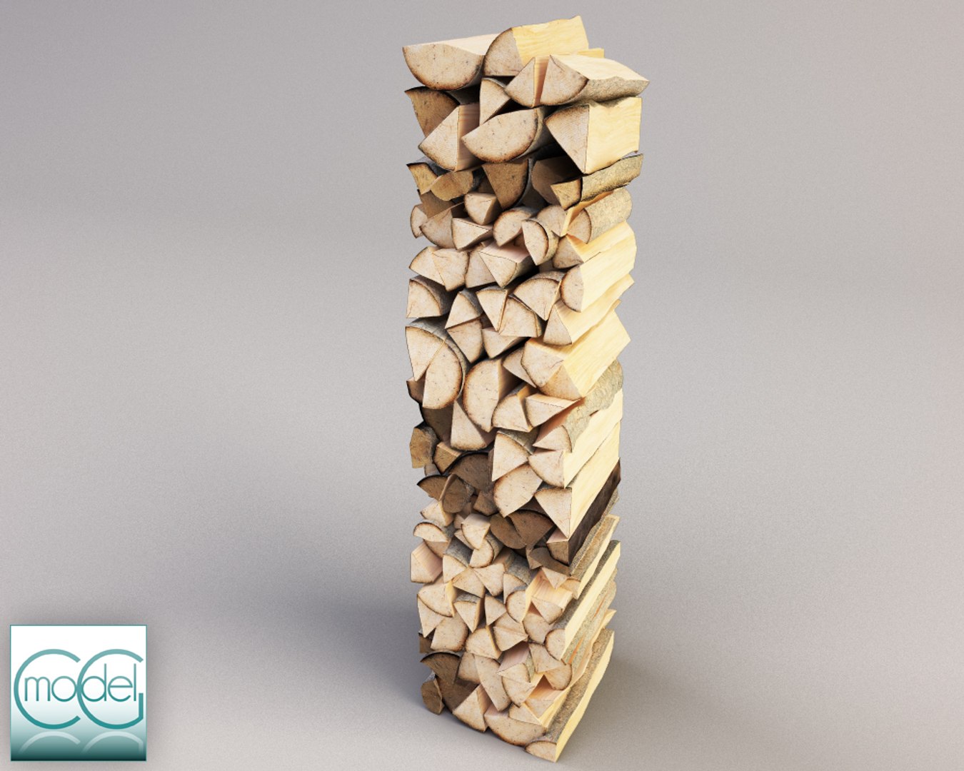 Wood Pile 3d Model