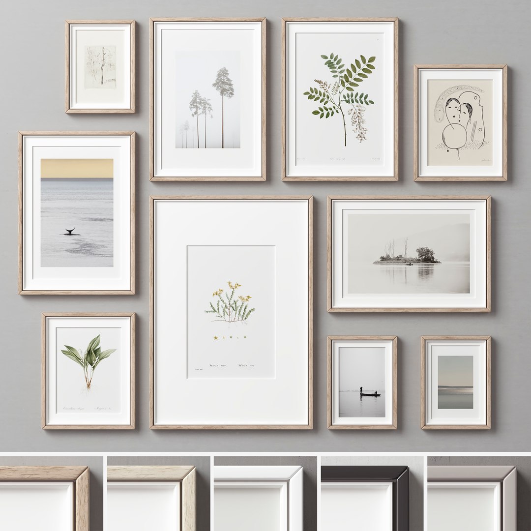 3D Picture Frames Set-449 - TurboSquid 2115713