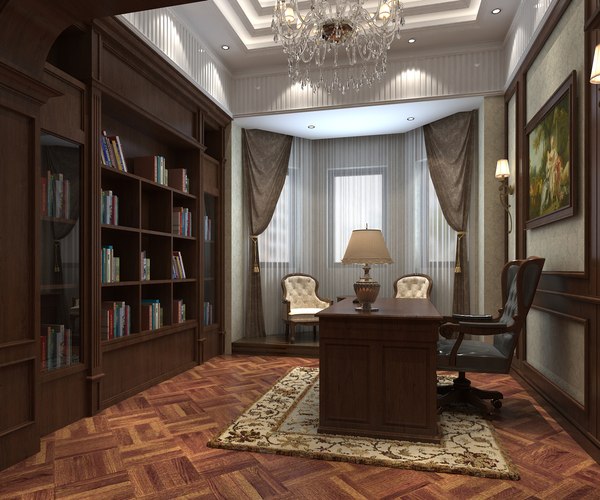 Study Room 02 3D model - TurboSquid 1897073