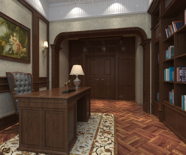 Study Room 02 3D model - TurboSquid 1897073