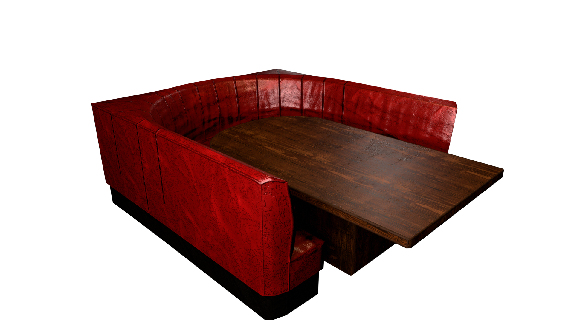 Bar Booth With Texture Variations Model - TurboSquid 2269614