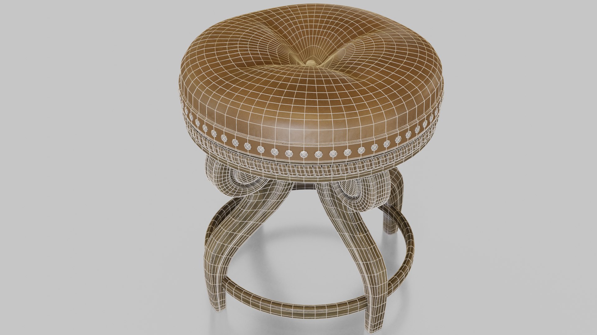 3D Stool Chair Furniture Model - TurboSquid 1666160